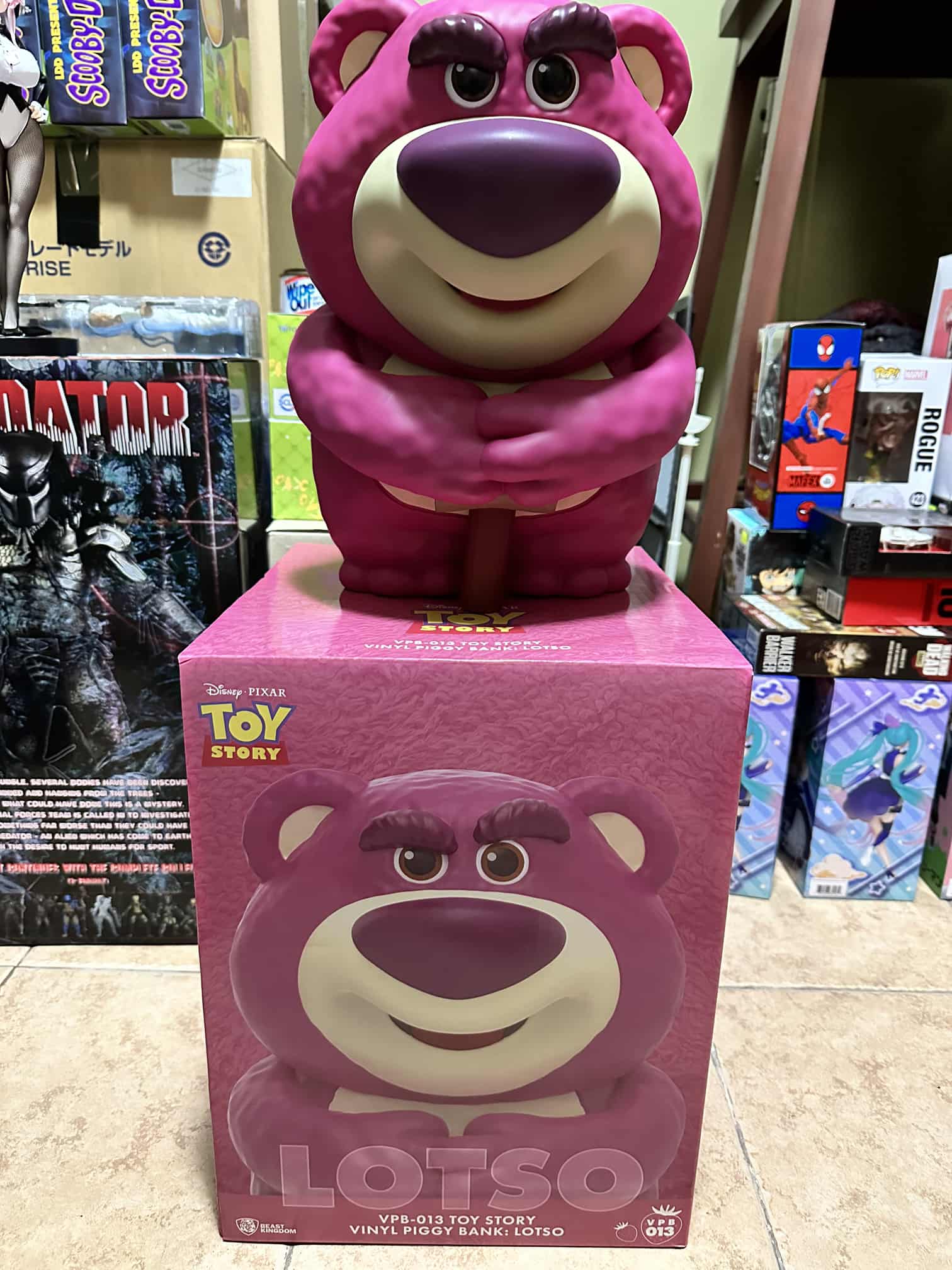BEAST KINGDOM TOY STORY LOTSO 14” TALL PVC Coin Bank New in Box LARGE ...