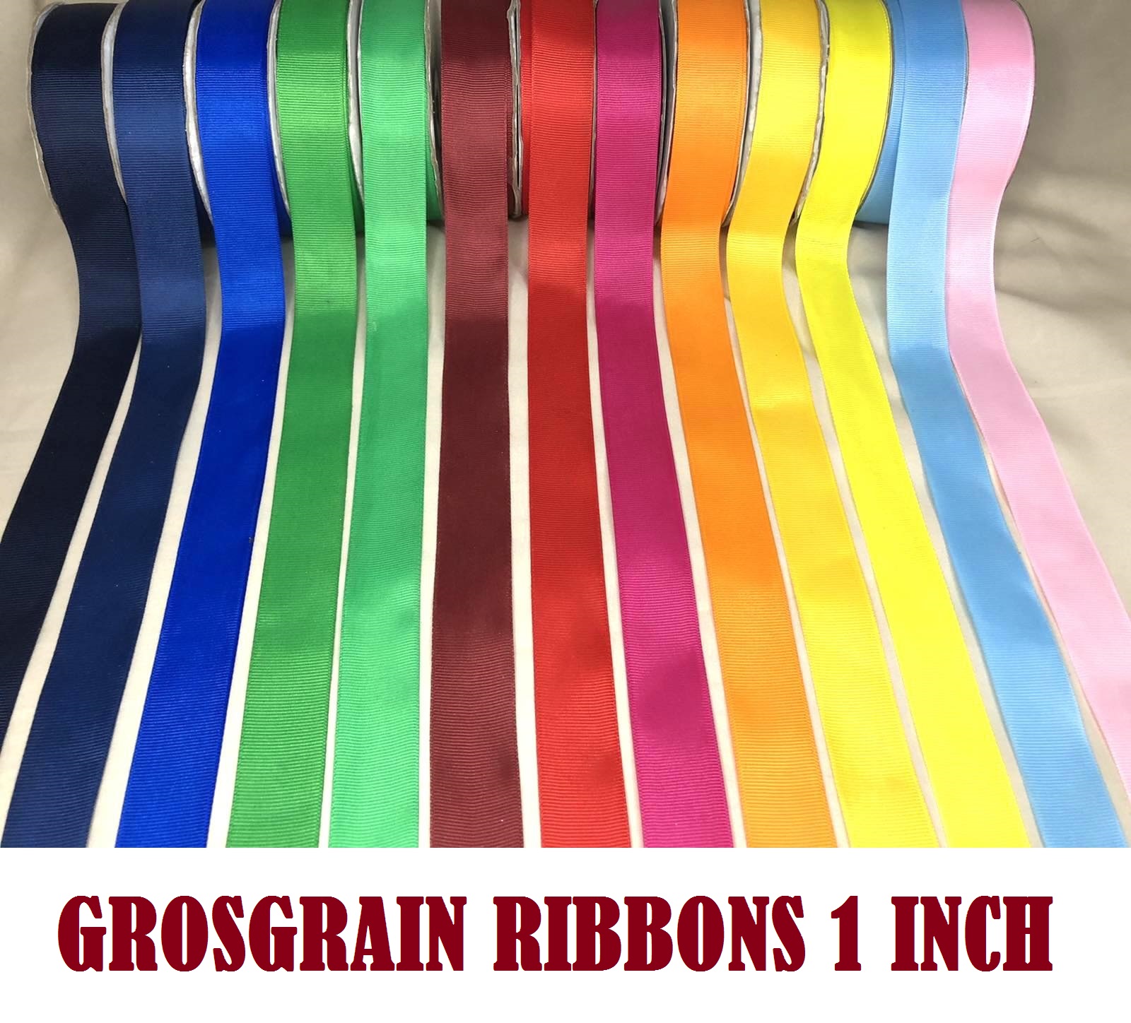 Grosgrain Ribbon and Satin Ribbon 1 inch thick x 3 yards per order ...
