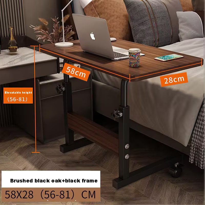 Homelife Adjustable Laptop Table with Wheels Sofa Side Table Home ...
