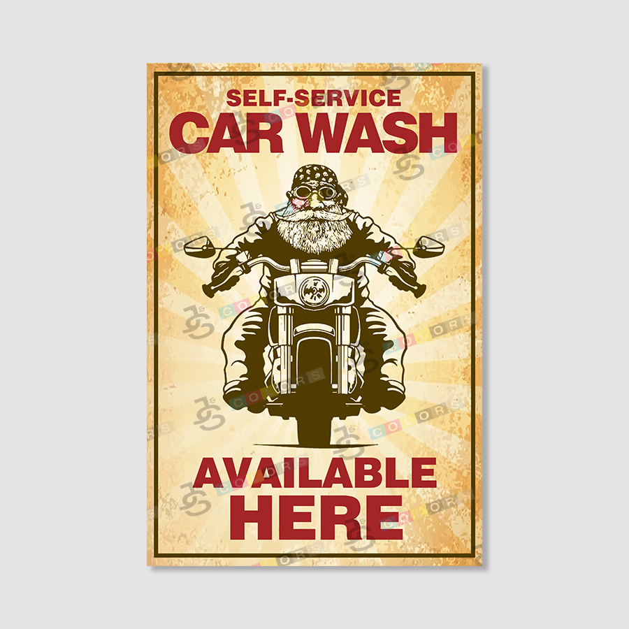 Self Service Carwash Business Tarpaulin Signage and Laminated | Lazada PH