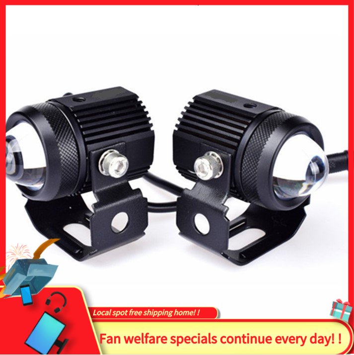 MINI DRIVING LED LIGHT V2 ONE PAIR 4 WIRES HI/LOW BEAM HEADLIGHT DUAL ...