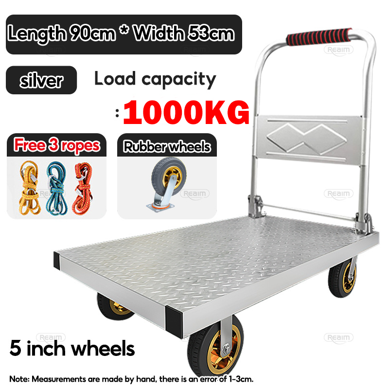 FINDER 1000kg Hand Trucks Push Cart Trolley Heavy Duty Foldable ...