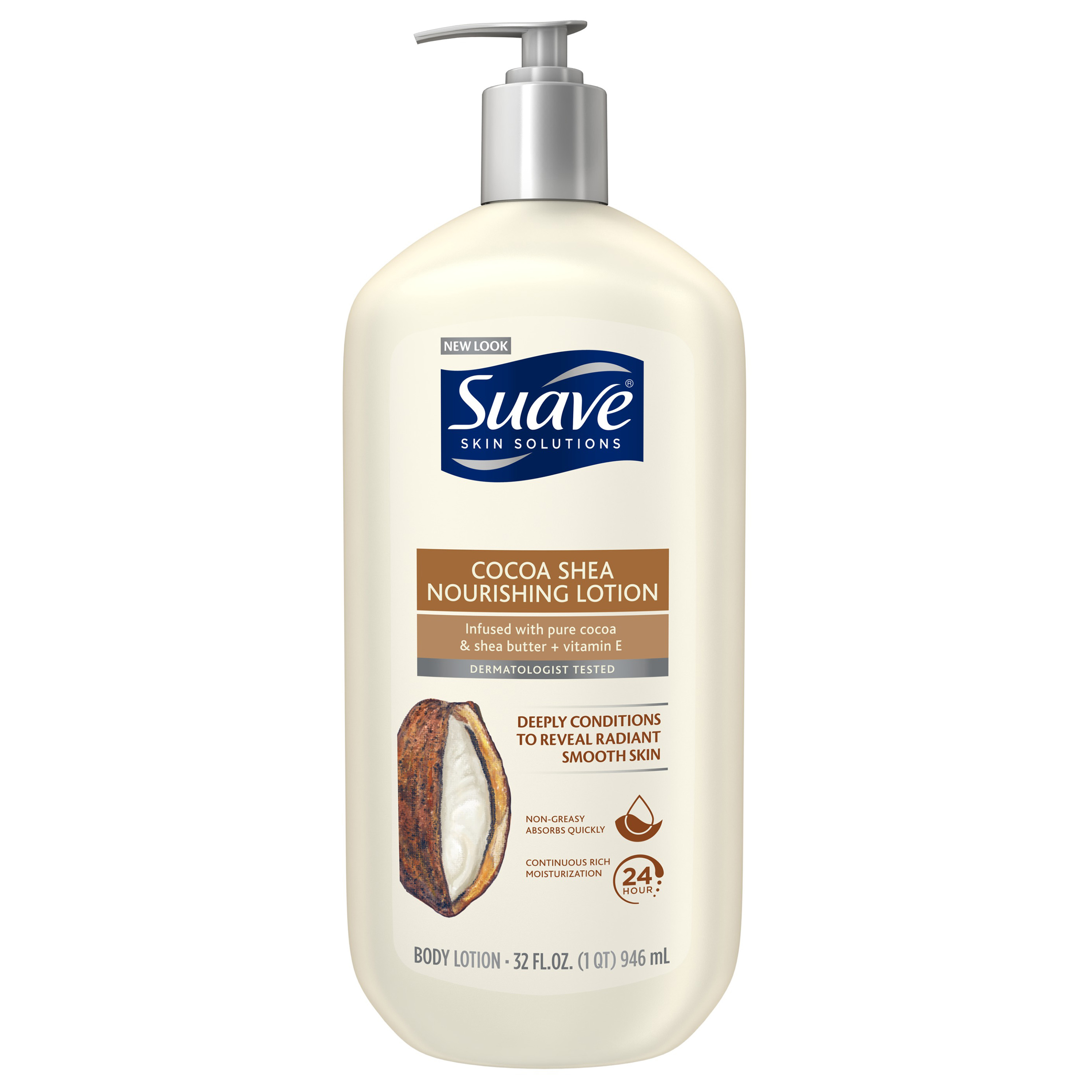 Suave Skin Solutions Cocoa Nourishing Lotion ( infused with pure cocoa ...