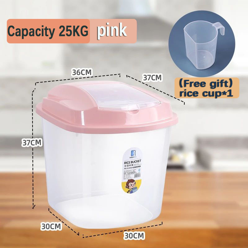 Household grain storage barrel 10KG-25KG rice barrel large capacity ...