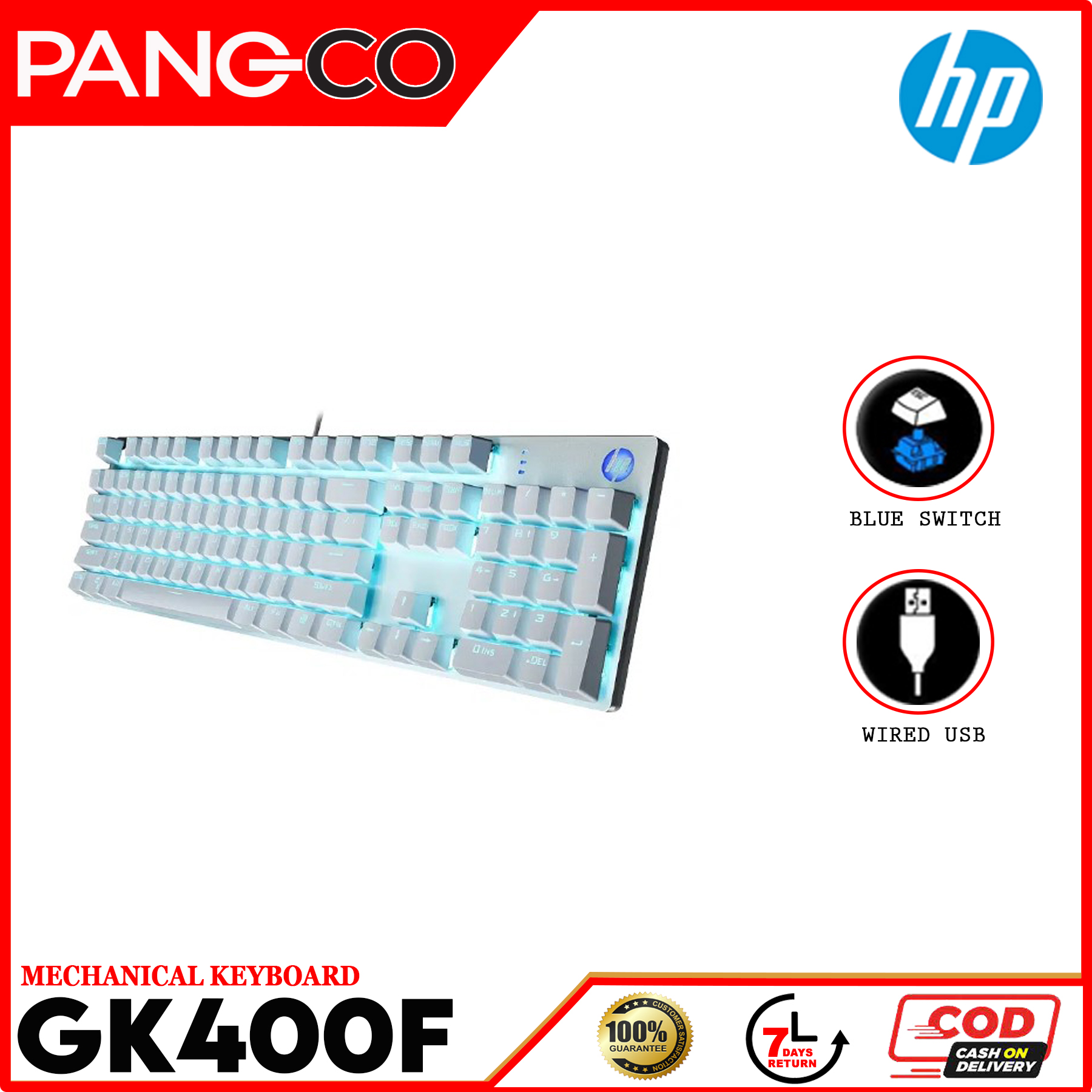 HP GK400F Mechanical Gaming Keyboard for PC & Mac OS | Blue Switch ...
