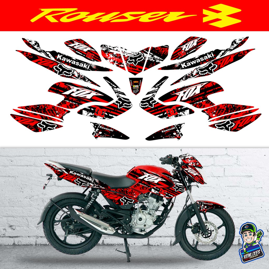 ROUSER Bajaj 135 Full Decals Sticker Set Kawasaki | Lazada PH