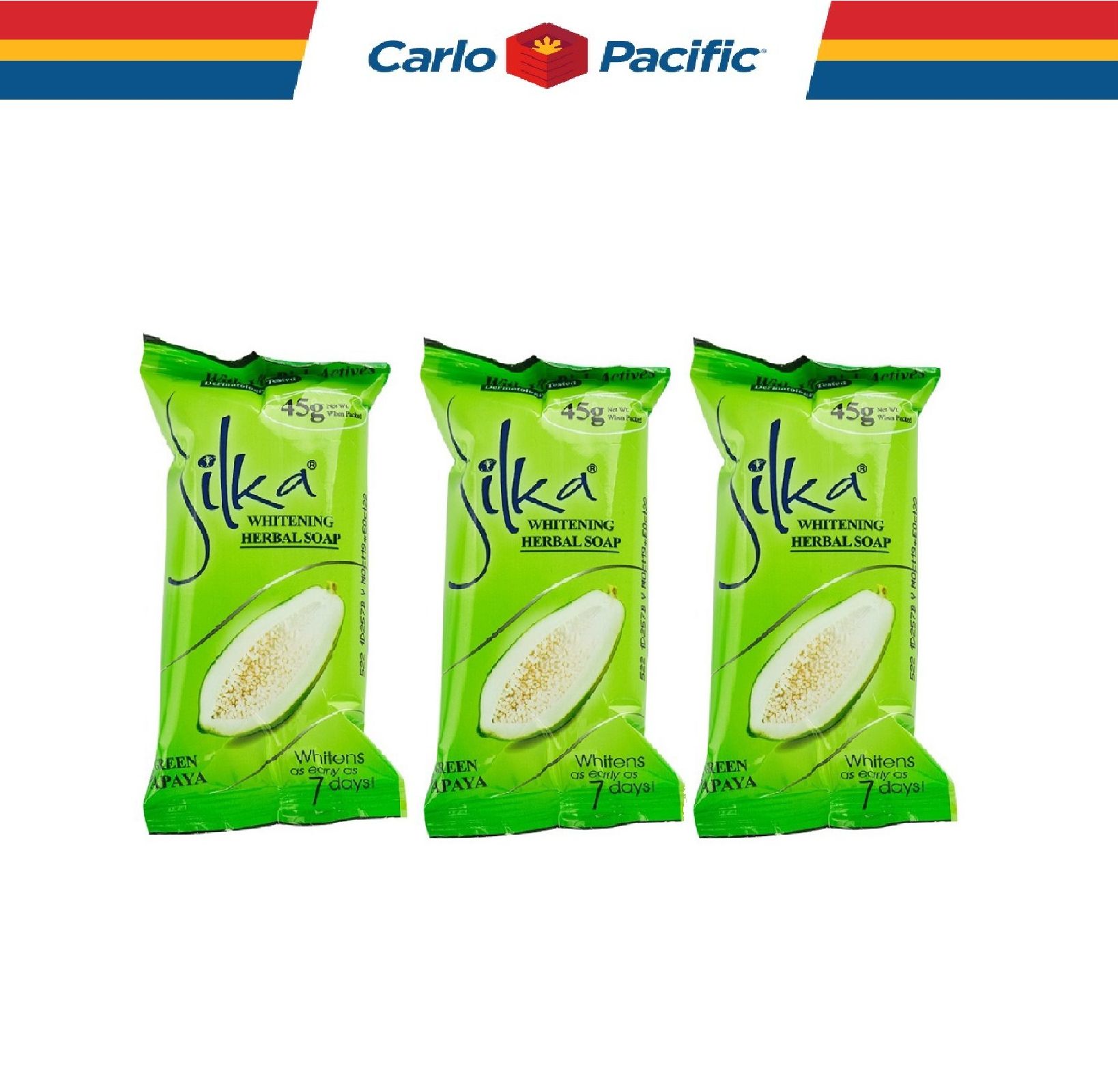 Silka 3 Packs Green Papaya Soap 45g | Lazada PH