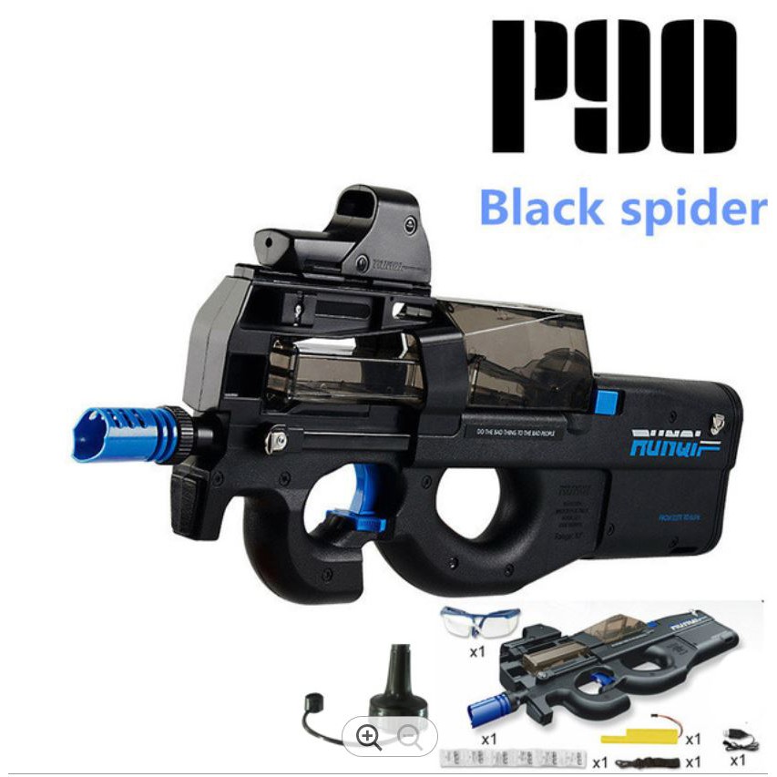 P90 Gel Blaster Toy for Adults Electric Automatic Rechargeable Solid ...
