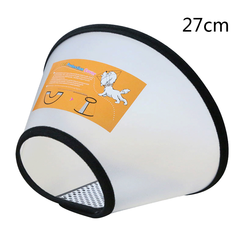 Pet Elizabeth Cone E-Collar Cat And Dog Pet Head Cover Wound Healing ...