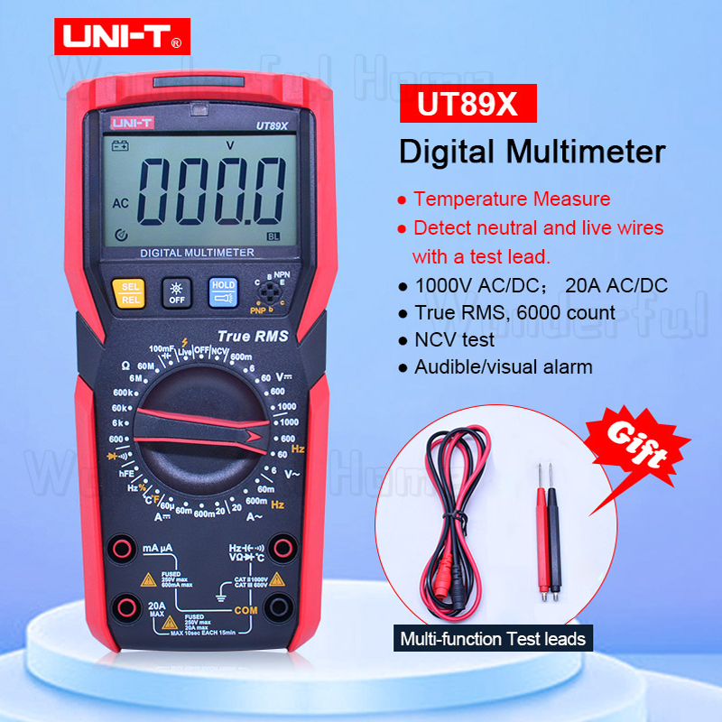 Original UNI-T UT89X UT890C True-RMS-NCV Professional Digital ...