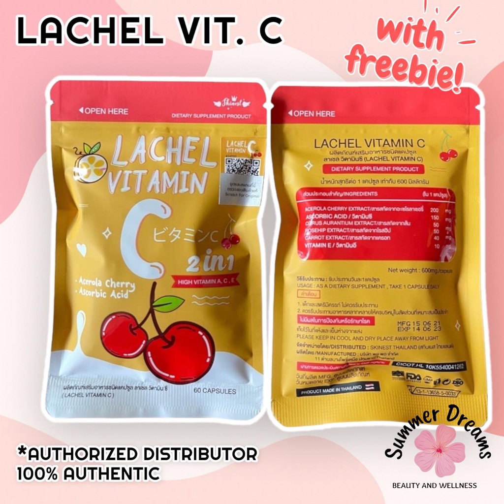 Lachel Vitamin C 2in1 60 Capsules | Lazada PH