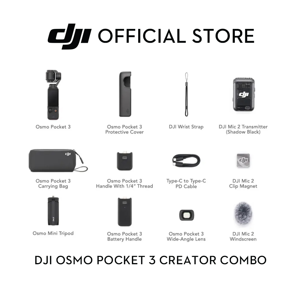 DJI Osmo Pocket 3 - Handheld 1-Inch CMOS & 4K/120fps | 2-Inch Rotatable Screen & Smart ...