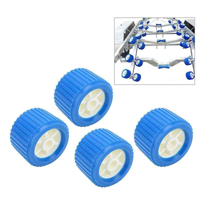 4PCS Boat Trailer Ribbed Wobble Rollers Trailer Roller Boat Ramp ...