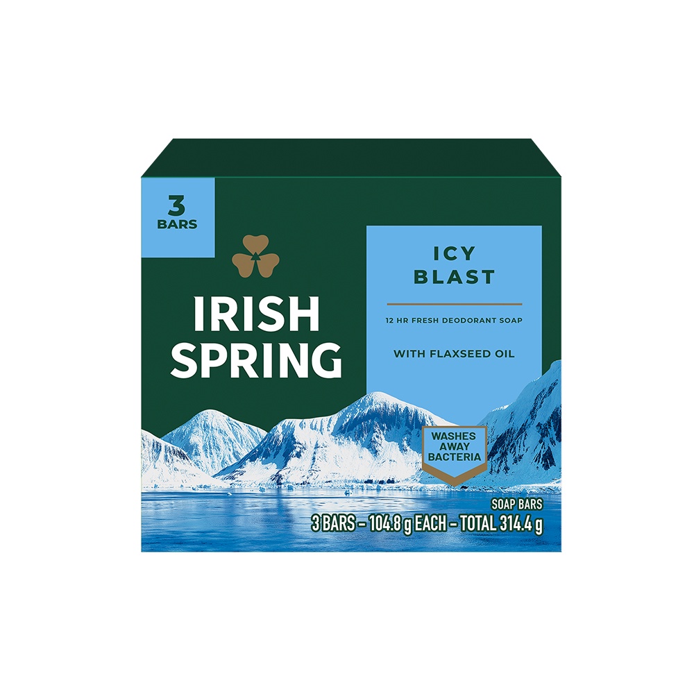 Irish Spring Icy Blast Body Soap 3-Pack 314.4g | Lazada PH