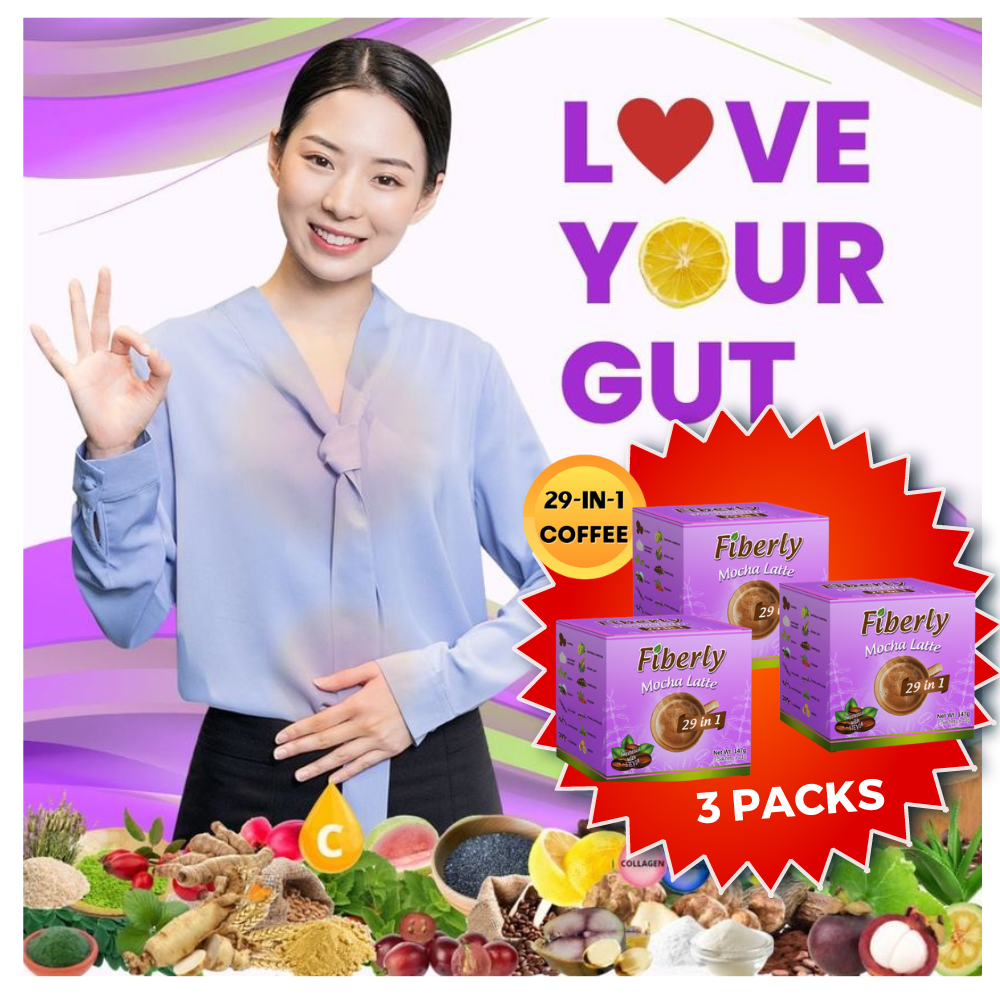 3-Pack Fiberly 29 in 1 Mocha Latte | The World's First 29 in 1 Coffee ...