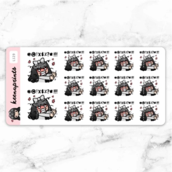 L129 | BAD WORDS STICKERS LOLA | Lazada PH