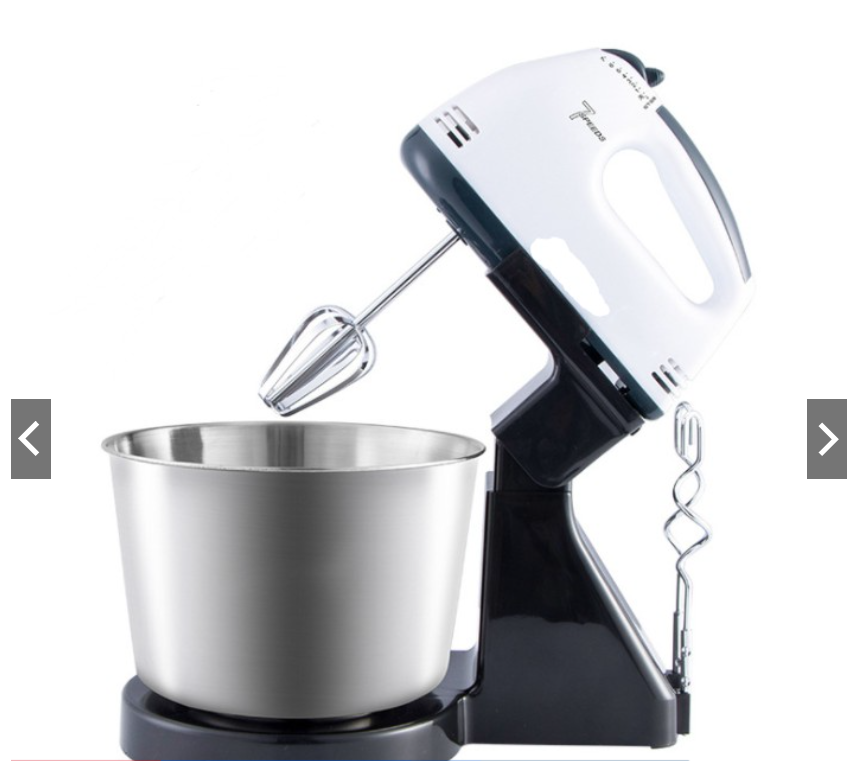 Electric Stand Setting Power Egg Beater Kitchen Mixer with Dough Hooks ...