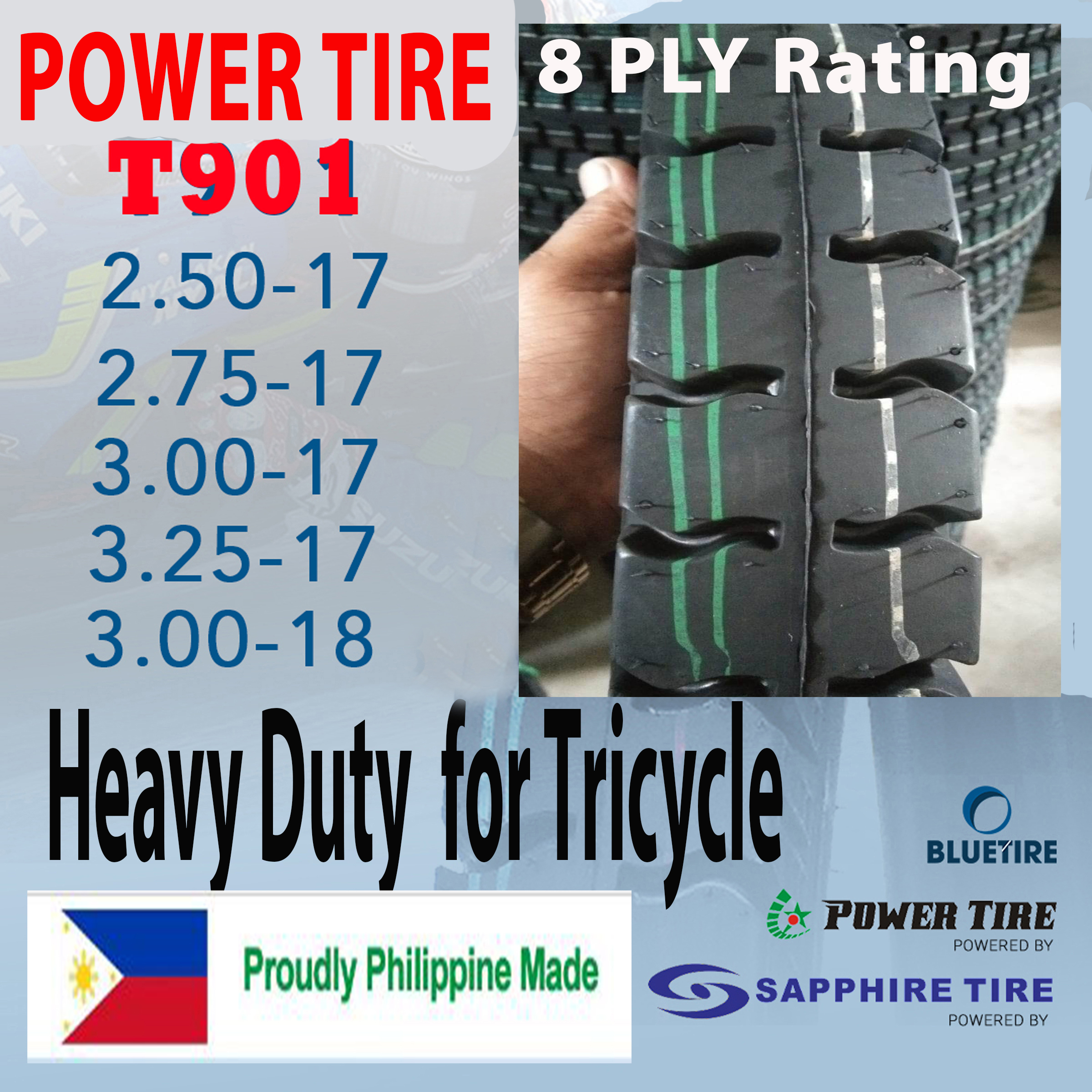 POWER TIRE T901 Usage / type: 8 Ply Rating | Lazada PH