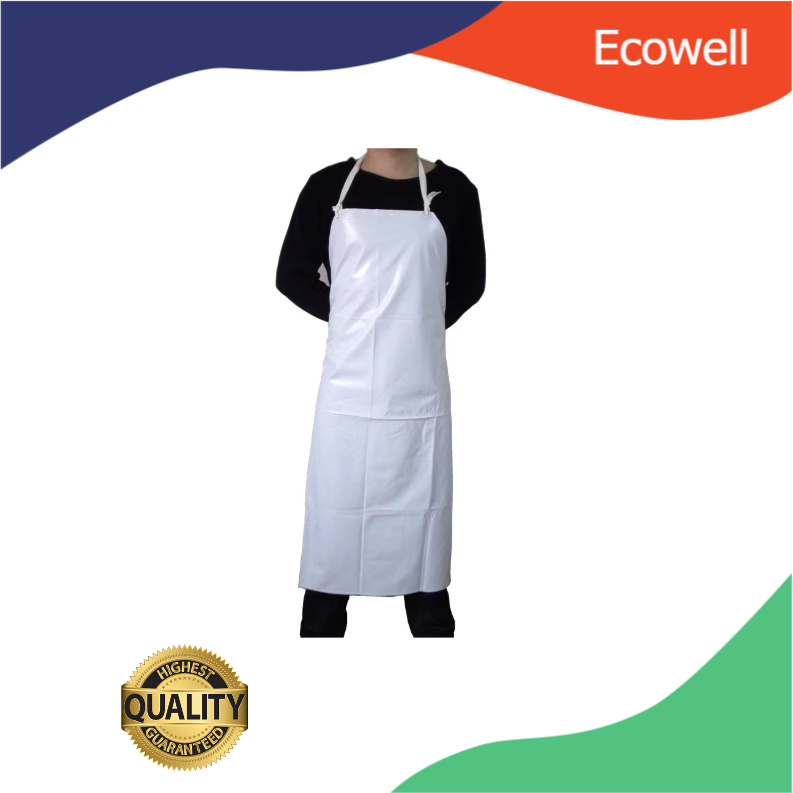 PVC Apron Shiny Leather Reusable Oil proof Waterproof | Lazada PH