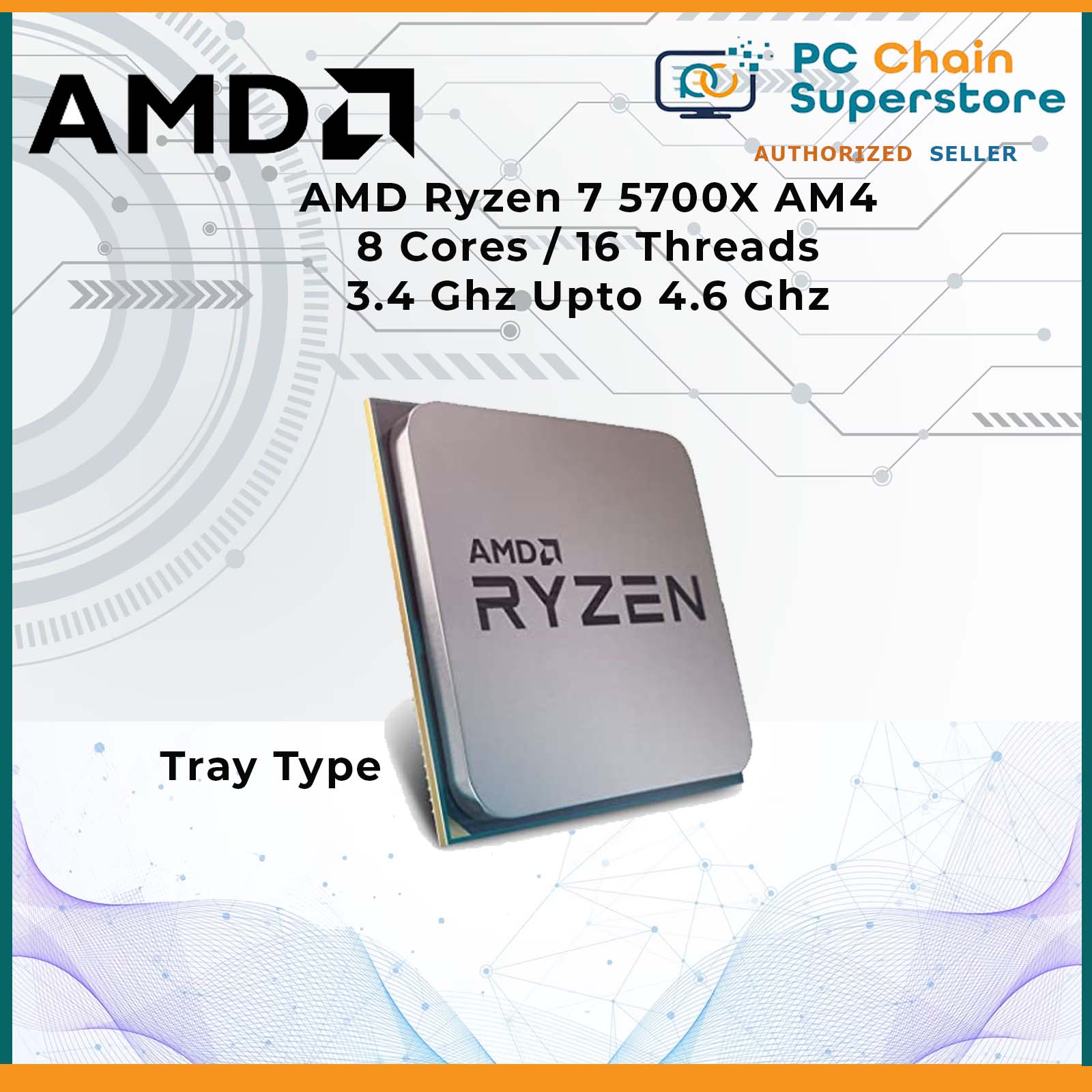 AMD Ryzen 7 5700X / 5700X3D 8 Cores 16 Threads Unlocked AM4 Desktop CPU Processor | Lazada PH