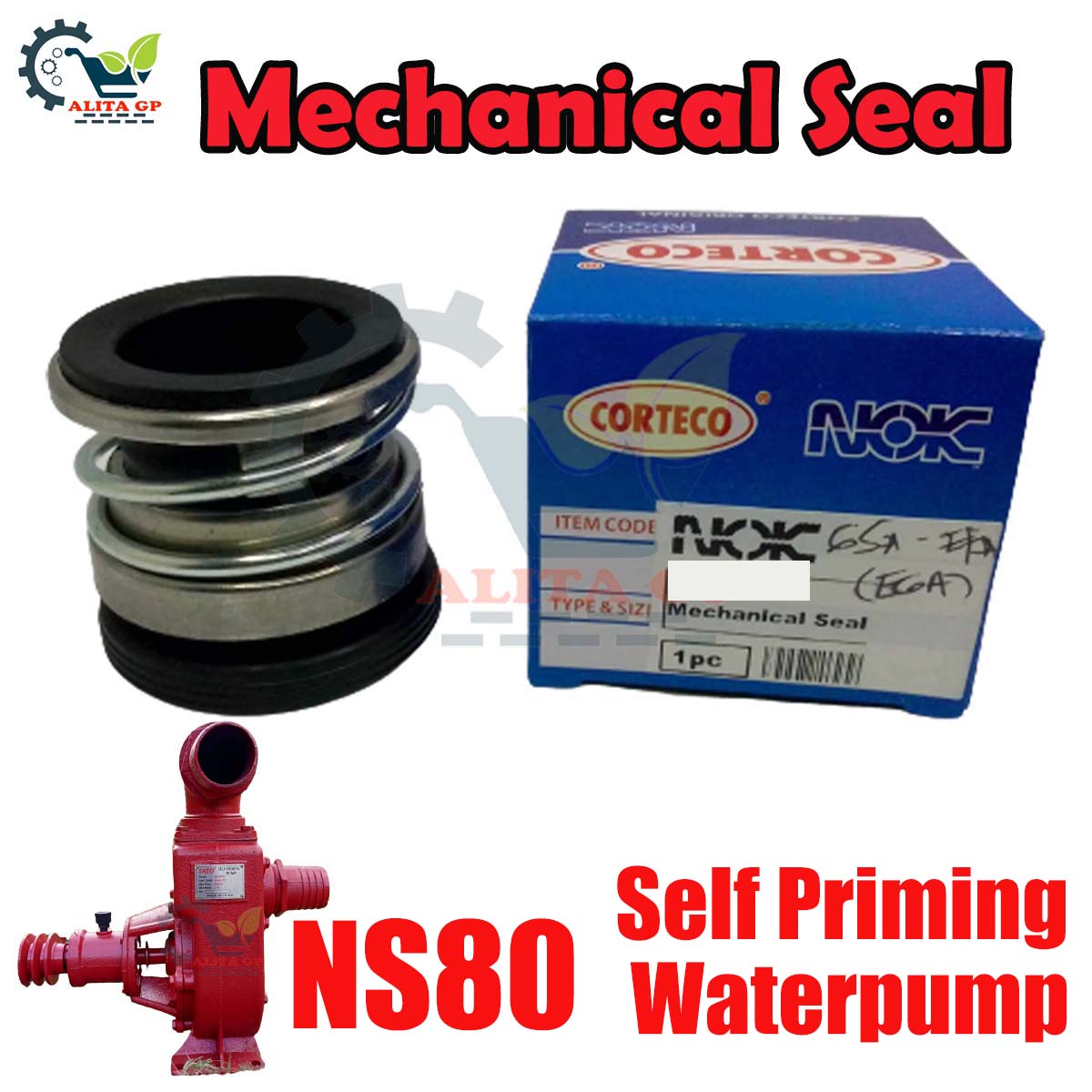 Mechanical Seal Water Seal For Self Priming Water Pump NS80 3x3 | Lazada PH