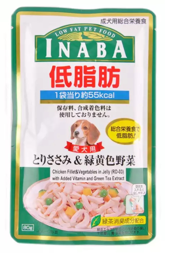 Inaba Chicken Fillet & Veg Jelly 80g Dog Pouch RD-03 | Lazada PH