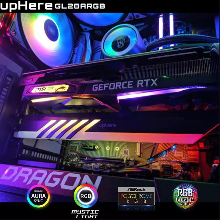 upHere Graphics Card Bracket RGB Led GPU Holder High Quality RGB GPU ...