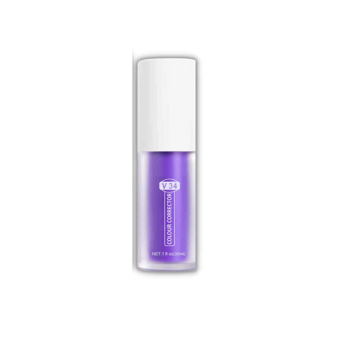 100% V34 Colour Corrector Teeth Whitening 30ml Purple Toothpaste ...
