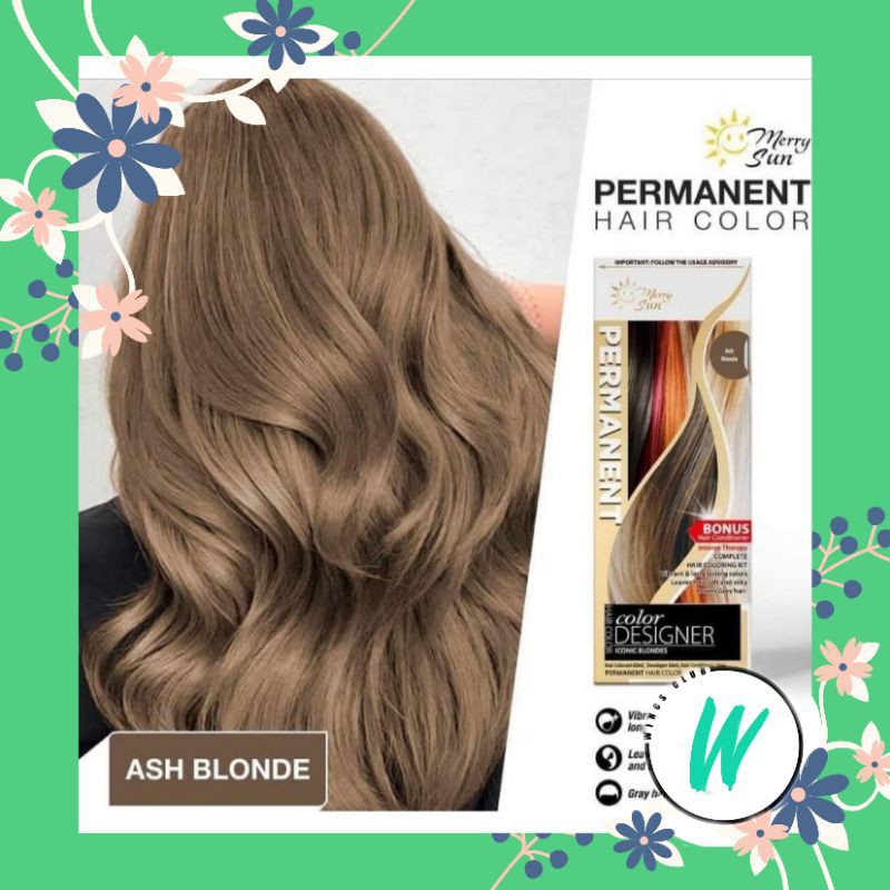ORIGINAL! Merry Sun Permanent Hair Color ASH BLONDE!! | Lazada PH