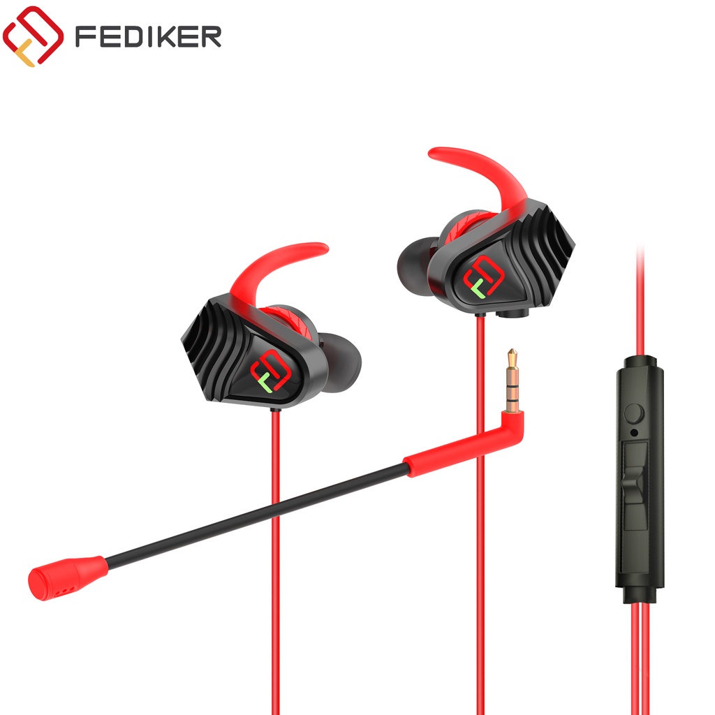 【DELIVER IN 3 DAYS】FEDIKER S2 Gaming In-Ear Earphone with Mic 3.5mm ...