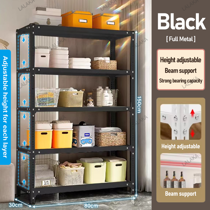 Multi-Purpose 4/5/6-Layer Steel Rack Shelves Steel Cabinet Heavy Duty ...