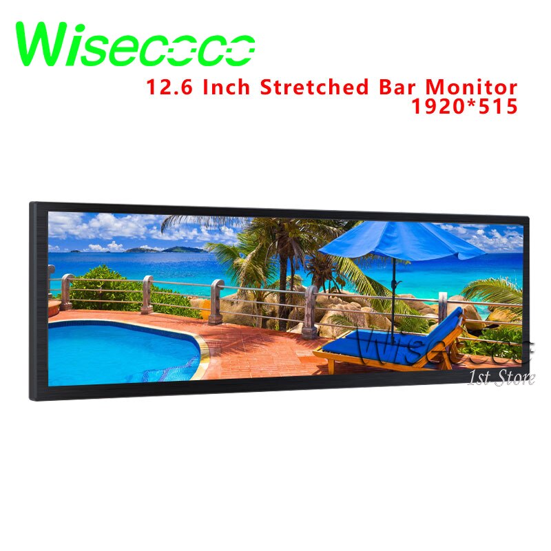 12.6 Inch Long Strip Display Touch Stretch Monitor 1920*515 NV126B5M ...