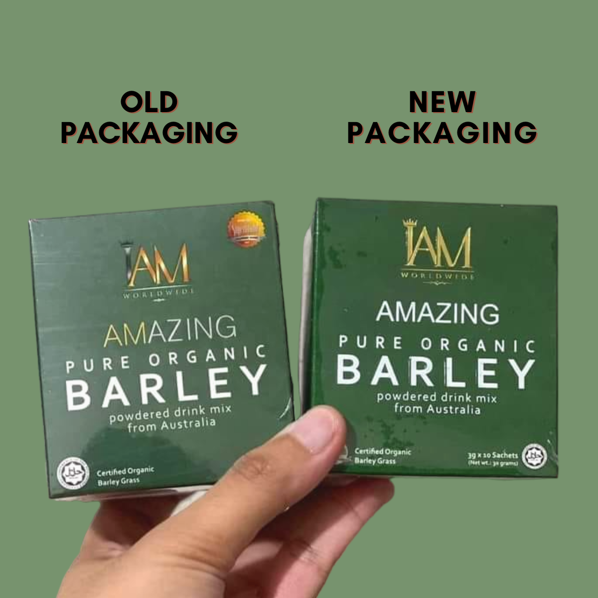 Original IAM Amazing Pure Organic Barley BEST SELLER Powdered Drink ...