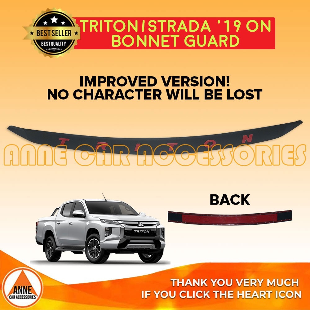 Car Bonnet Guard for / Strada 2020 Hood | Lazada PH