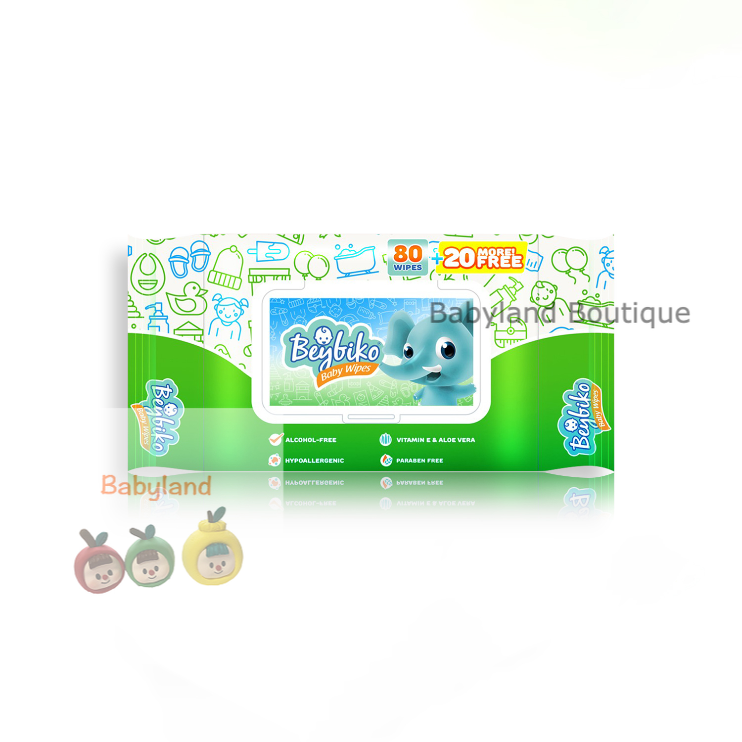 BEYBIKO WIPES 80+20sheet/Pack | Lazada PH