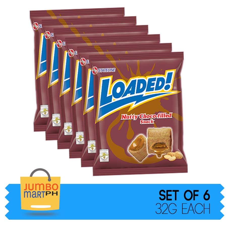 LOADED NUTTY CHOCO-FILLED SNACK 32G / SET OF 6 | Lazada PH