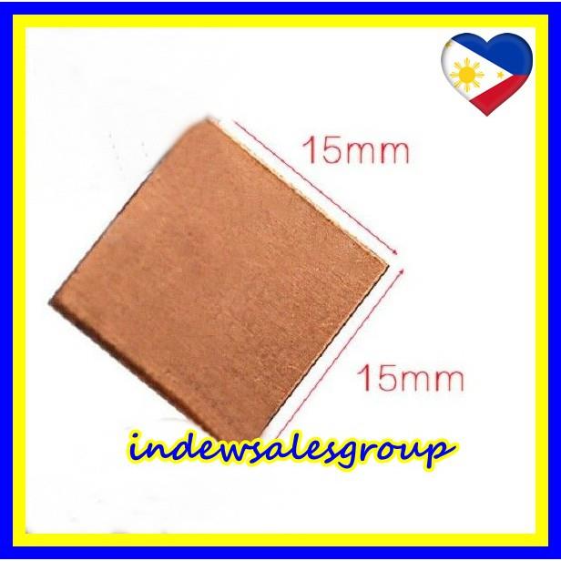 GPU Heatsink Thermal Pad / Copper Shim 15x15x0.5mm for Laptop 1pc ...