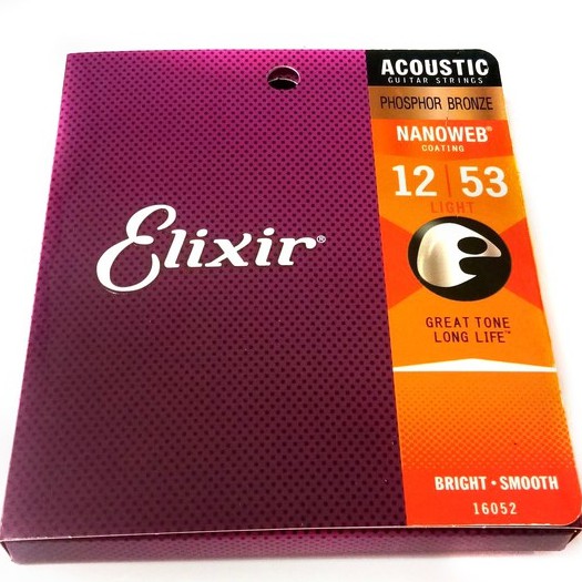 Elixir Bronze 12-53 Acoustic Guitar Strings { NANOWEB COATING} | Lazada PH