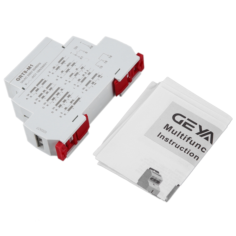 GEYA GRT8-M1 on Off Time Delay Relay 16A AC/DC12V-240V Multifunction ...