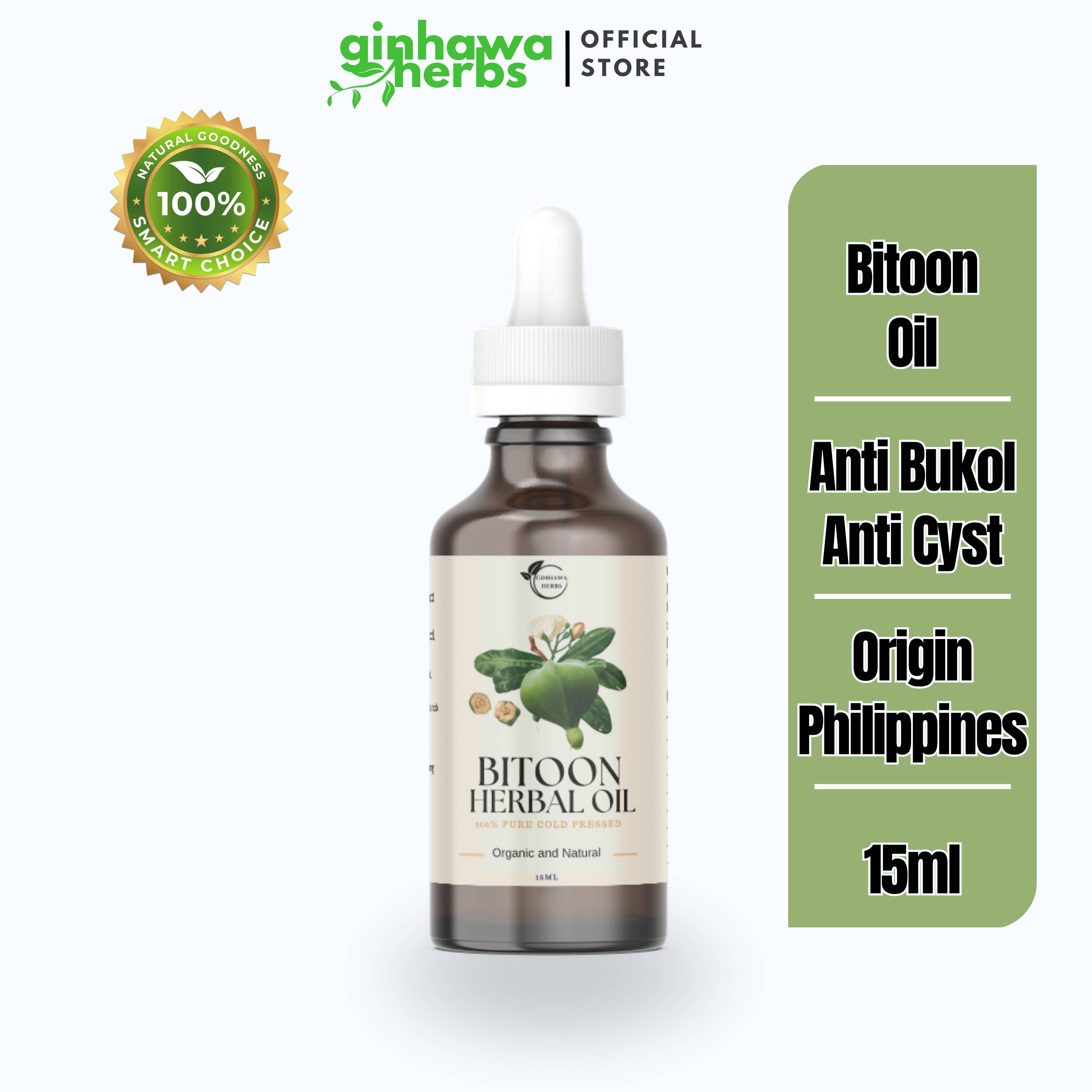 Ginhawa Herbs, Bitoon Oil Lipoma, Herbal Anti Bukol Remover Cysts Tumor Bukol Goiter 15ml LIPOMA ...