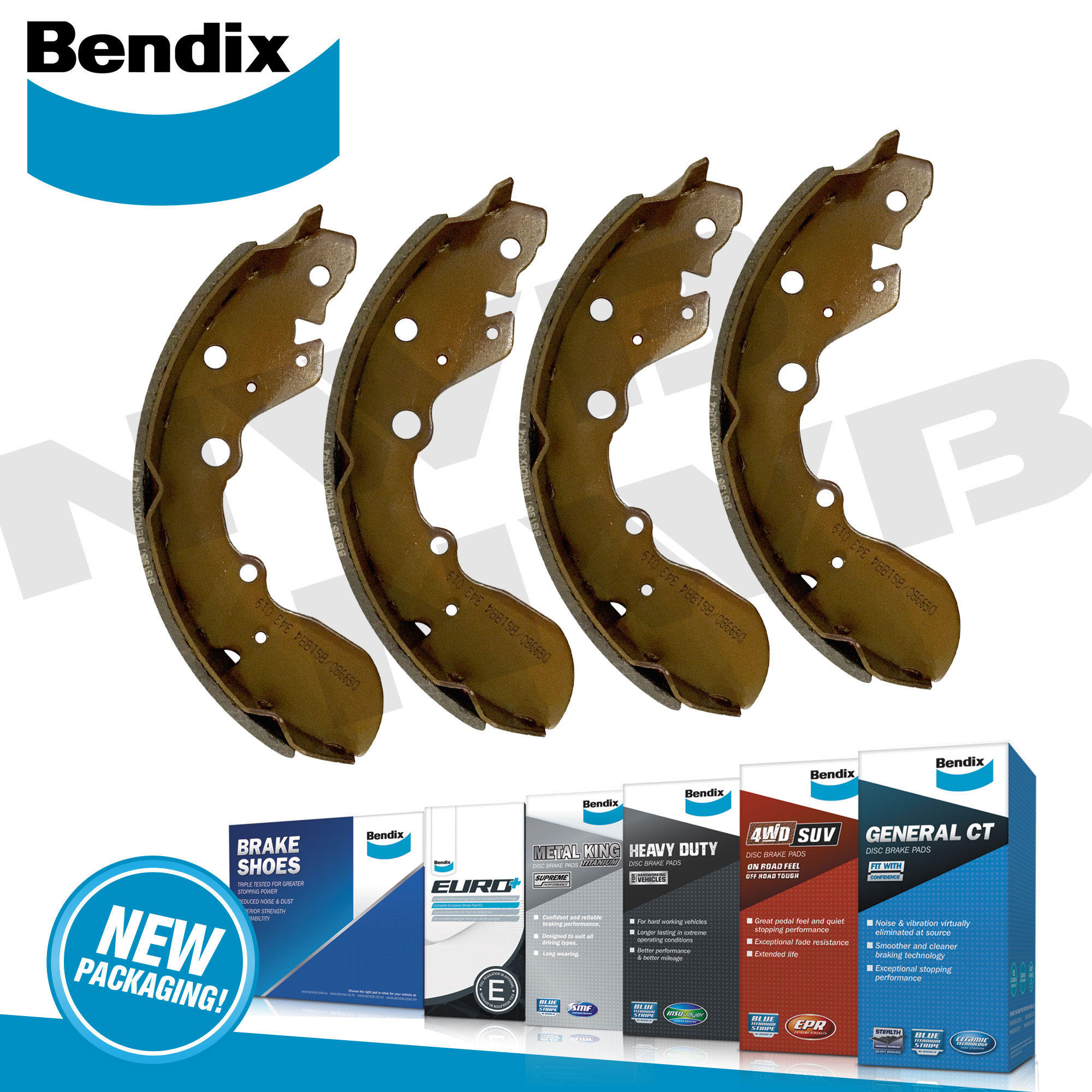 Bendix Brake Shoe Set for Suzuki APV 2005-2009 and APV T-II 2010-2021 ...