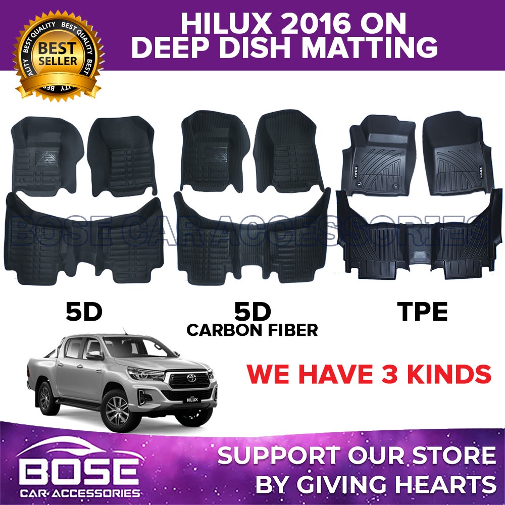 TPE / 5D OEM Deep Dish Matting for Toyota Hilux Revo Conquest 2005 ...