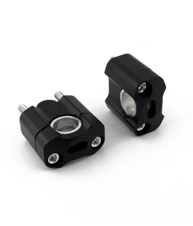 2 PCS 22MM/ 24MM CNC HANDLE BAR LIFTER HANDLE BAR EXTENSION WITH BUSING ...