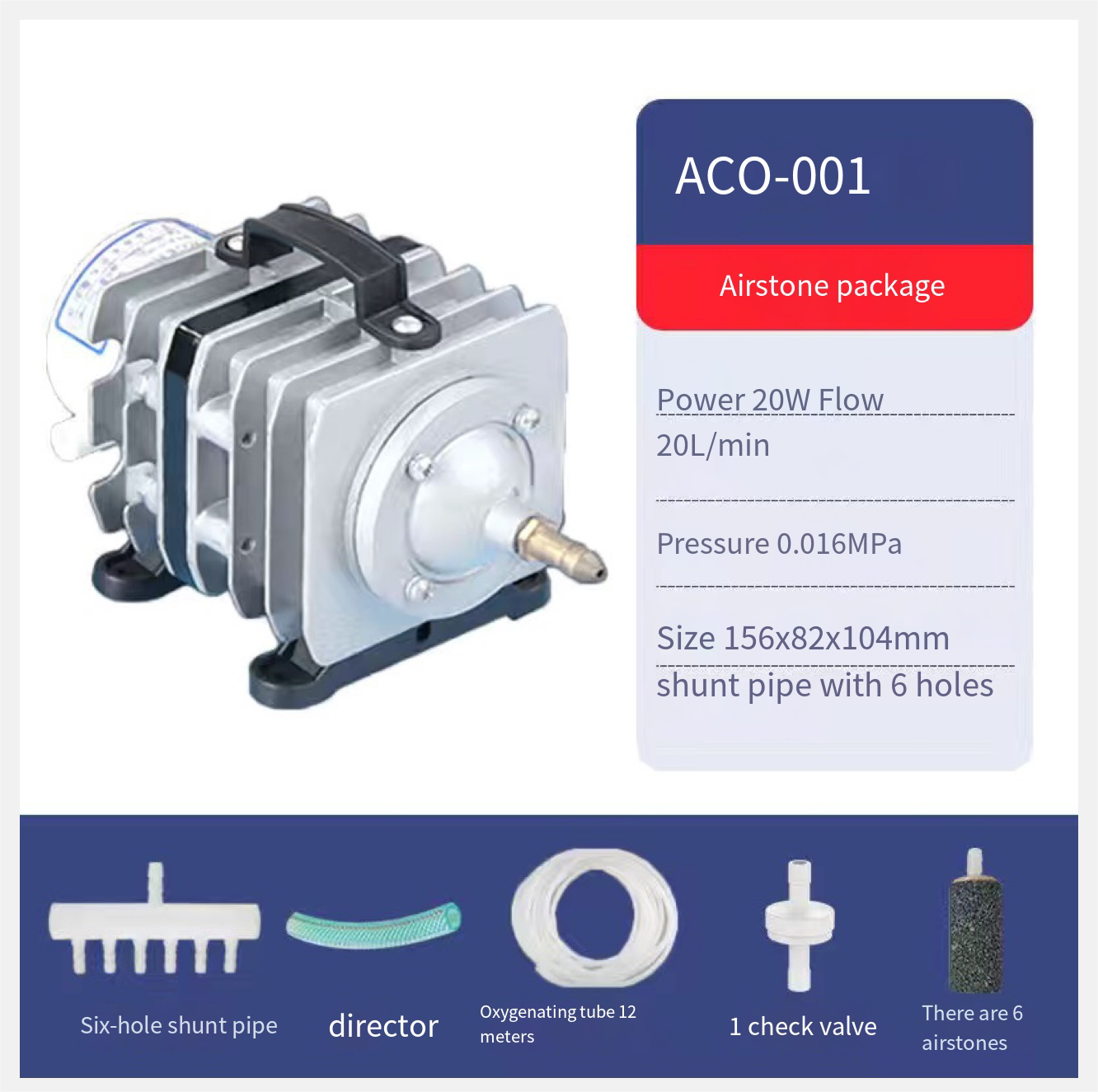 Fish pond oxygenator Aquarium oxygen machine 220V Electromagnetic Air ...