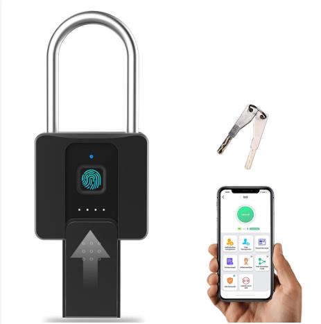 Elinksmart Fingerprint Lock IPX65 Waterproof and Antirust Smart Padlock ...