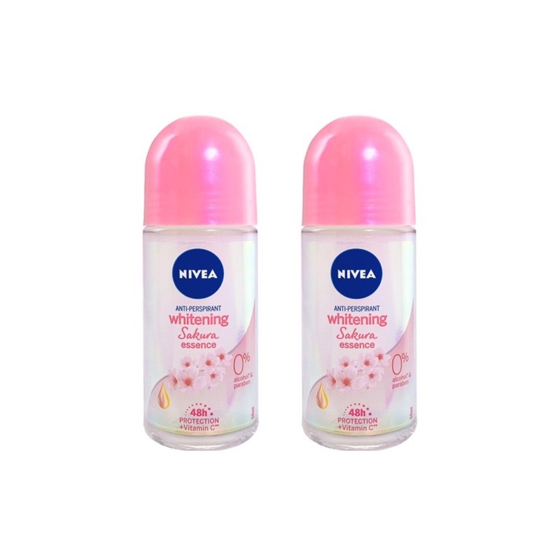 Promo‼️ Buy 1 take 1 New Nivea Whitening SAKURA Essence Deodorant 50ml ...