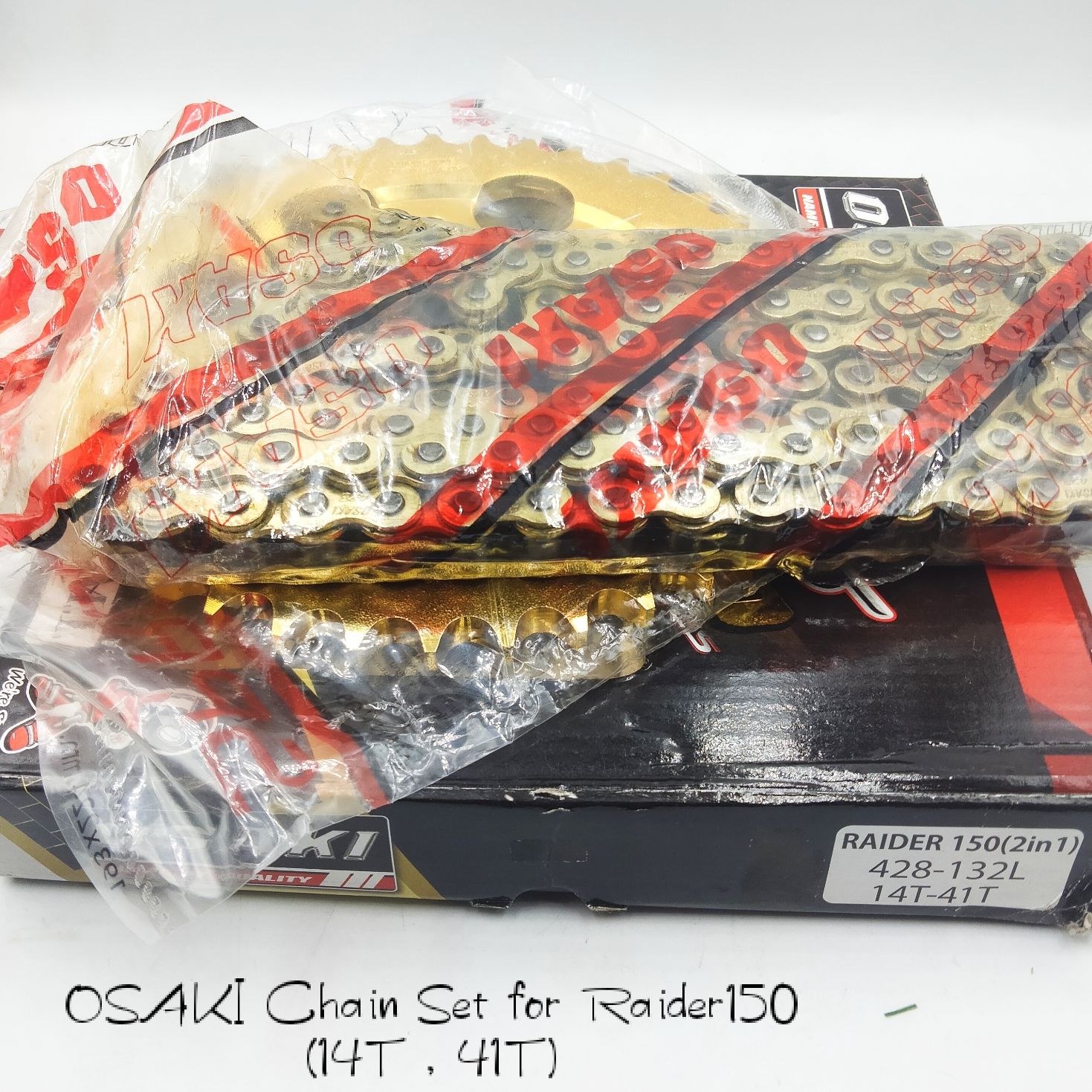 OSAKI CHAIN SET FOR SNIPER150/RAIDER150/XRM110/WAVE125 | Lazada PH