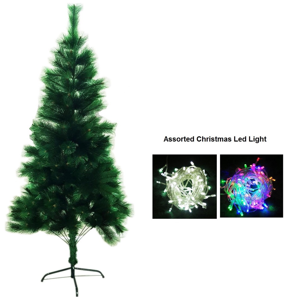 Christmas Tree (Dark Pine Green) 6ft. Free Assorted LedLight | Lazada PH