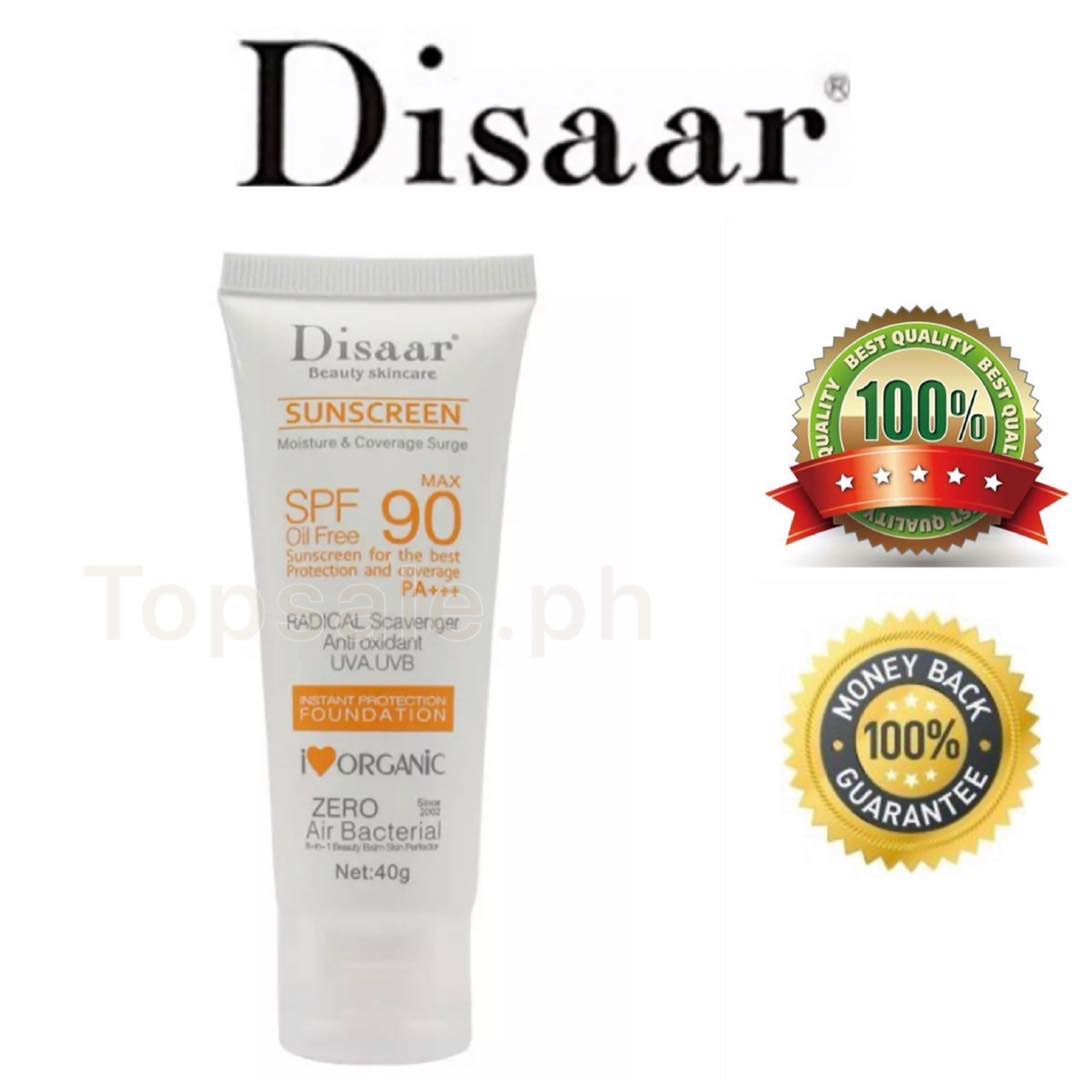 Disaar Facial Sunscreen Cream SPF 90 PA+ Moisturizing Skin Protect ...