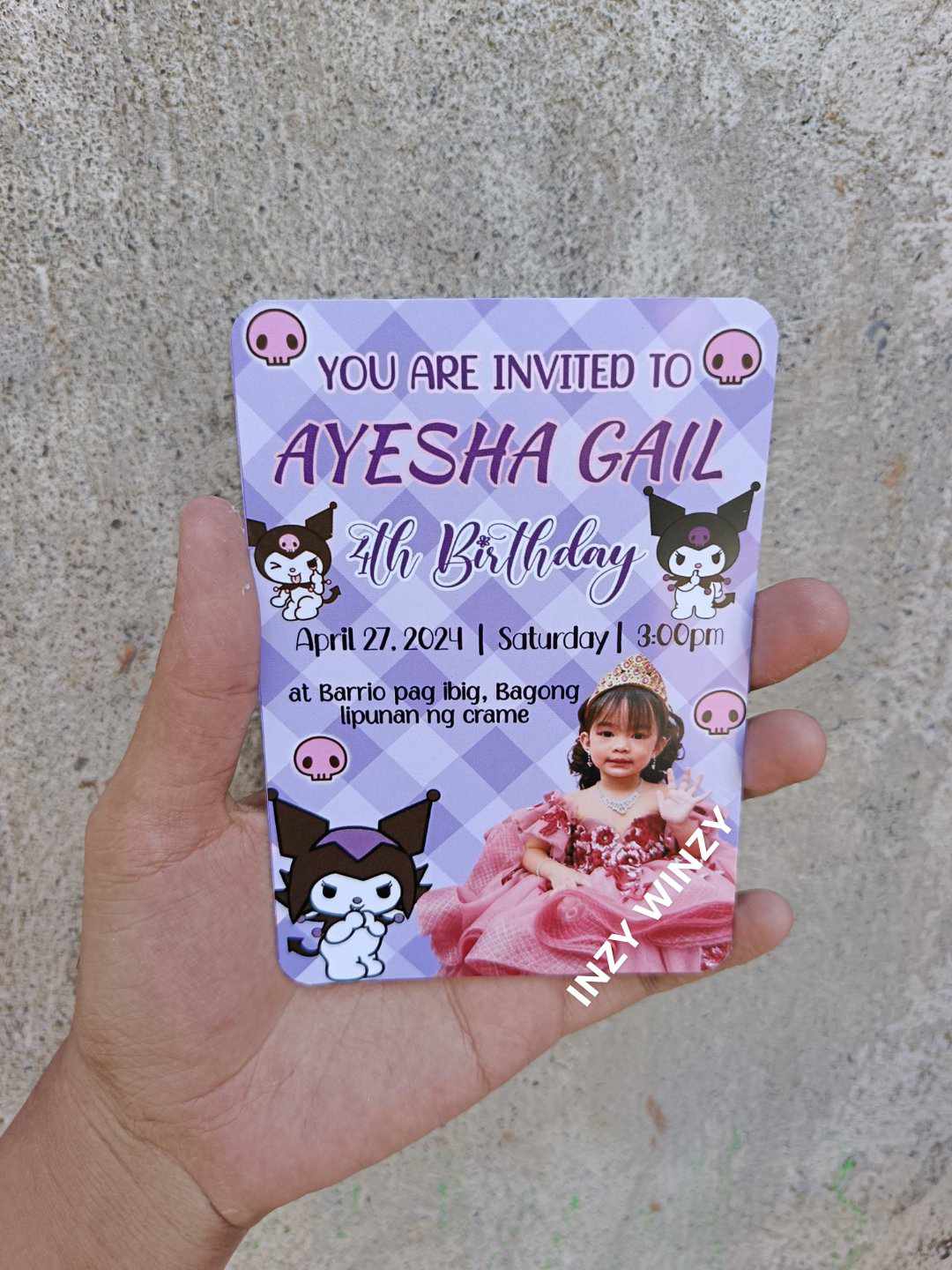 KUROMI INVITATION FOR BIRTHDAY & CHRISTENING | Lazada PH